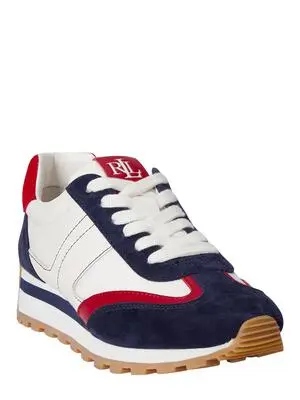 Ralph Lauren Dani Colorblock Sneakers - Festive Red/white/navy