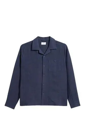 PERCIVAL Linen Shirt - Navy