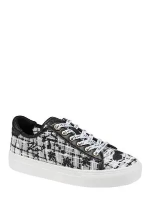 Karl Lagerfeld Paris Logo Lace Up Sneakers - Black Multi