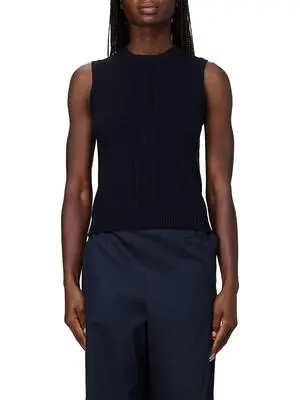 Max Mara Cotton Knit Top - Blue