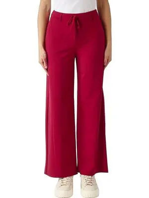 Max Mara Lagoraio Stretch Jersey Trousers Ruby