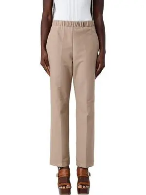 Max Mara Cotton Trousers - Beige