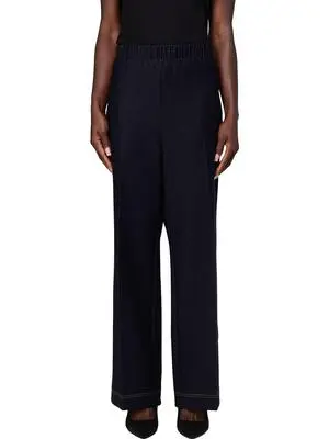 Max Mara Cotton Trousers - Blue