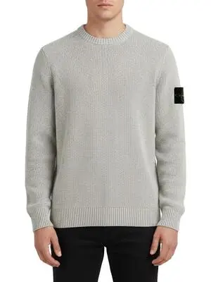Stone Island Cotton Crew Neck Sweater - Grey