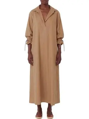 Max Mara Belted Shirt Dress - Beige