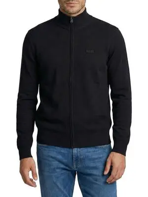 BOSS Zip Up Sweater - Black