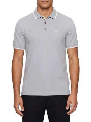 BOSS Polo Shirt Men Blue
