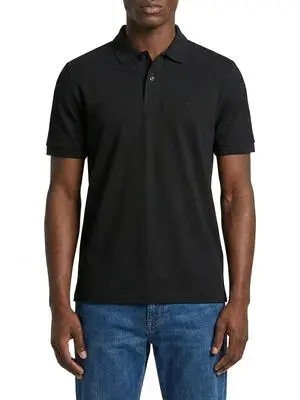BOSS Cotton Polo Shirt Black