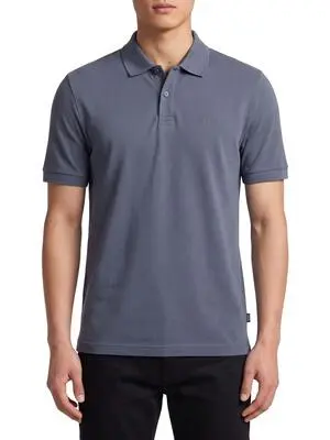 BOSS Cotton Polo Shirt Blue 1