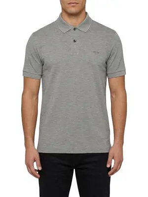 BOSS Cotton Polo Shirt Grey 1