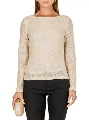 ENDLESS ROSE Sequin Top