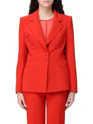 Elisabetta Franchi Button Detailed Jacket - Red