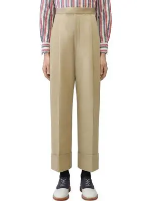Thom Browne Thom Browne Cotton Gabardine Tailored Trousers Kaki
