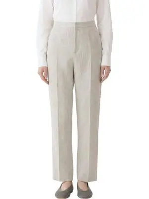 Fabiana Filippi Wool And Cotton Blend Tailored Trousers - Ice