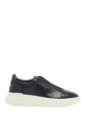 Hogan Nappa Leather Slip-on Sneakers - Navy