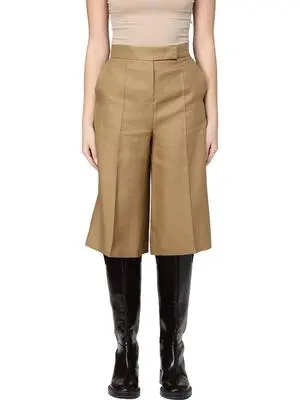 Max Mara Palazzo Linen Trousers - Beige