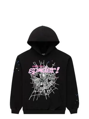 SP5DER CB Punk V2 'Owl' Hoodie Black