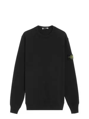 Stone Island Garment Dyed Classic Sweatshirt - Black