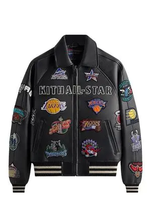 Kith X Avirex Nba All-star Bomber Jacket - Black