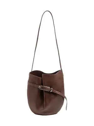 LIFFNER Belted Bucket Bag - Brown