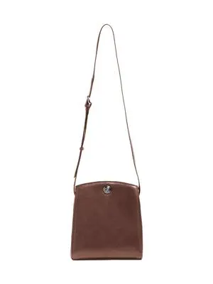 LIFFNER Pushlock Crossbody Bag - Brown