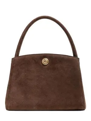 LIFFNER Pushlock Suede Lady Bag - Brown