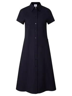 Bogner Alison Blouse Shirt Dress - Navy Blue