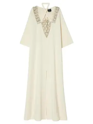 Marina Rinaldi Embellished Halterneck Maxi Dress - Yellow