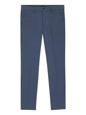 BOSS Cotton-blend Slim Trousers - Blue