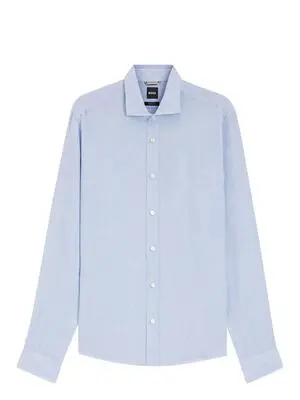 BOSS Linen Regular-fit Shirt - Blue