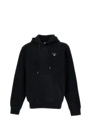 ARTE ANTWERP Logo Embroidered Drawstring Hoodie - Black