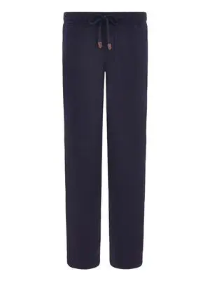 Canali Impeccabile Wool Joggers With Contrasting Piping - Blue