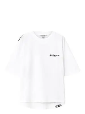 ALLSAINTS Amelie Brand-print T-shirt - Optic White