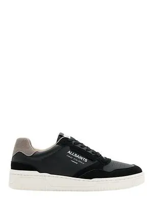 ALLSAINTS Regan Leather Trainers Black/grey