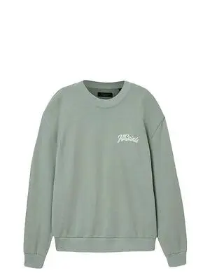 ALLSAINTS Odyssey Crewneck Cotton-jersey Sweatshirt - Spring Green
