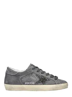 GOLDEN GOOSE Super-star Suede Trainers - Grey/dark