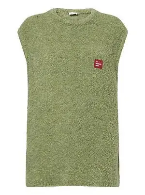 American Vintage Zolly Oversized Wool-blend Vest - Rive Chine
