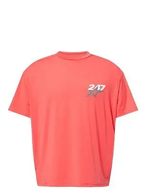 247 BY REPRESENT Team Star Oversized Stretch-jersey T-shirt - Racing Red