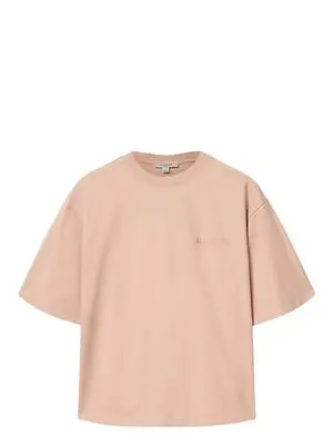 ALLSAINTS Covenant Amelie Graphic-print Oversized T-shirt - Dusty Pink