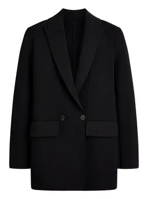 Scanlan Theodore Crepe Knit Tailored Blazer - Black