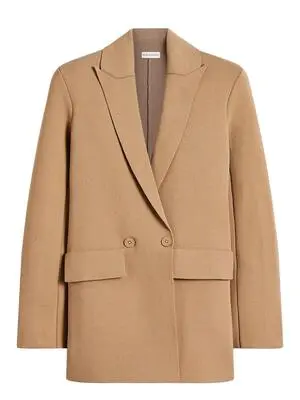 Scanlan Theodore Crepe Knit Tailored Blazer - Camel