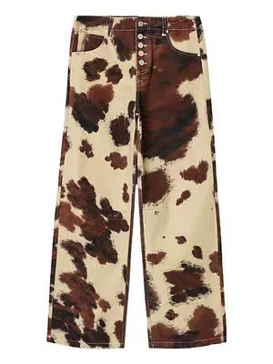 ALLSAINTS Cow-print Straight-leg Jeans - Cow Print