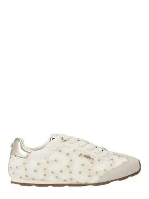 Carvela Tivoli Daisy Mesh And Suede Trainers - White