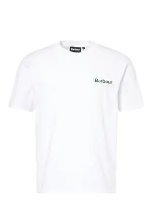 Barbour Crossby Logo-print Cotton T-shirt - White