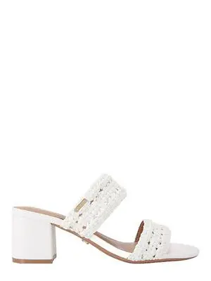 Carvela Portofino Faux-leather Heeled Sandals - White