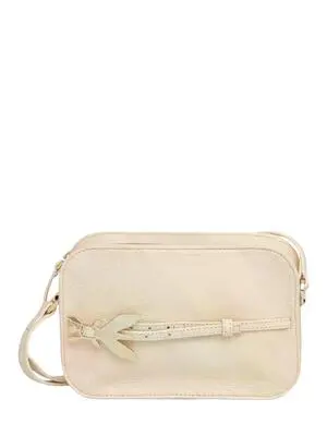Patrizia Pepe Fly Plaque Crossbody Bag - Neutrals