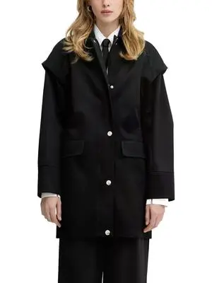 Patrizia Pepe Long-sleeved Coat - Black