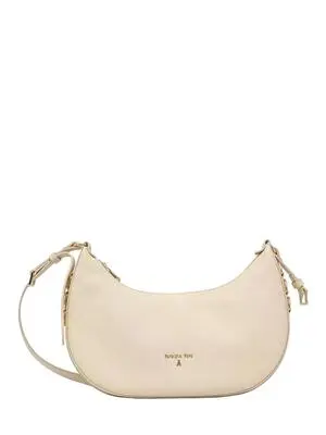 Patrizia Pepe Zip Logo Shoulder Bag - Neutrals