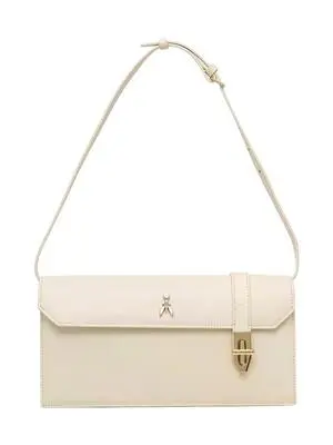 Patrizia Pepe Logo Shoulder Bag - Neutrals