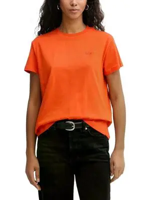 Patrizia Pepe Logo-detail T-shirt - Orange